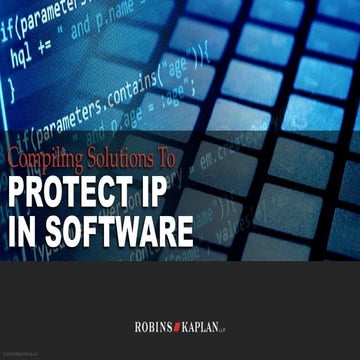 Compiling Solutions to Protect Intellectual Property in Software | PPT