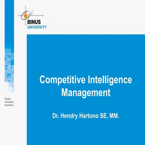 Competitive Intelligence Management | PPTX