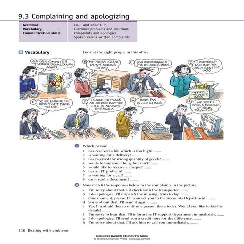Complaining and apologizing | PDF