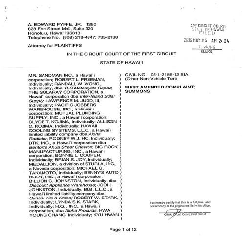 Complaint.first amended | PDF