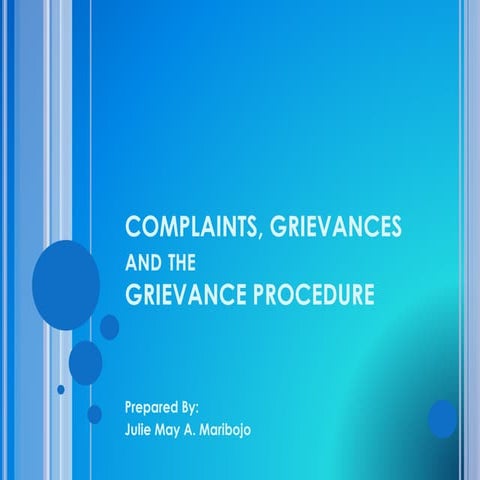 Grievance Committee Training Presentation | PPTX