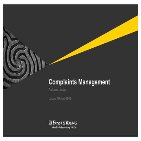 Complaints management | PDF | Business Operations | Business