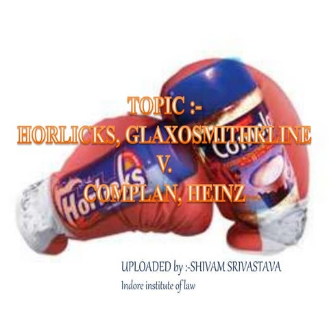 Complan v. horlicks ipr | PPTX