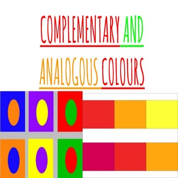 GROUP 03: COMPLEMENTARY AND ANALOGOUS COLOURS | PPTX