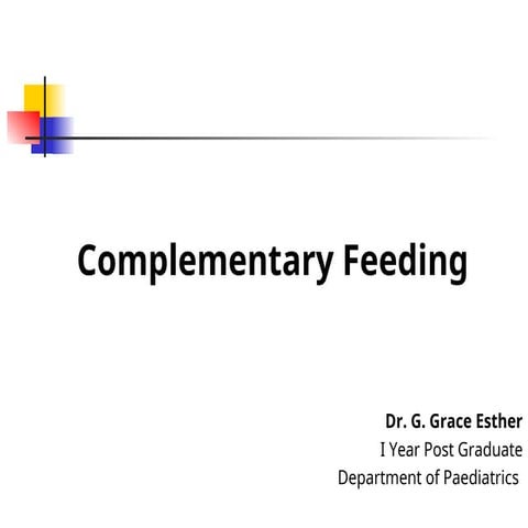 complementary feeding importance in infants | PPT
