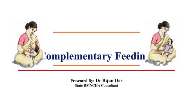 Complementary feeding in infant IAP PROTOCOLS | PPTX