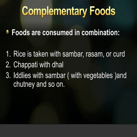 Complementary Foods | PPTX