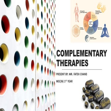 Complementary therapies.ppt FOR MSC NURSING | PPTX