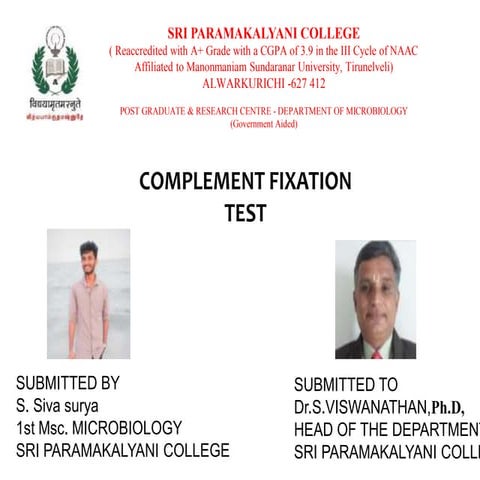 complement fixation | PPT