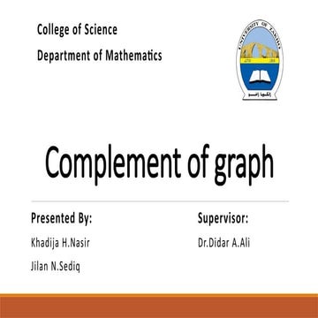 Complement of graph.pptxbgbbgbdesawertgf | PPT
