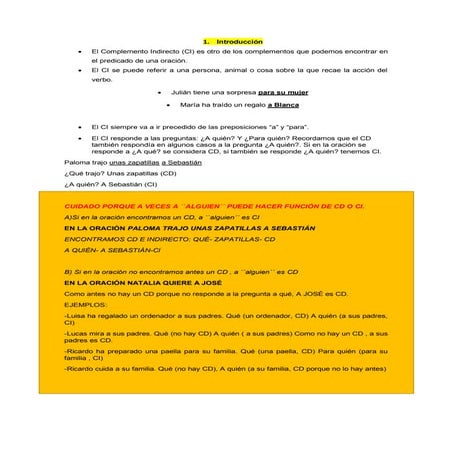 Imperativo con pronombres de CI y CD | PDF