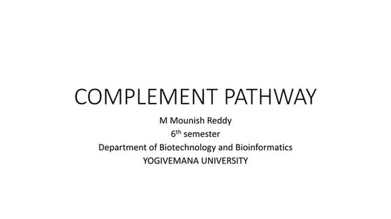 Complement System | PPT