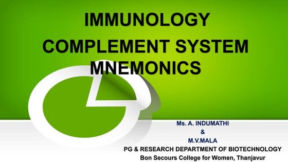 Complement system | PPT