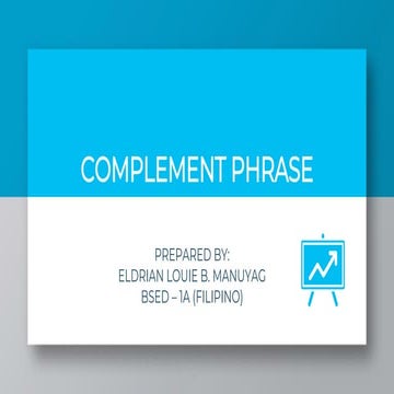 Complement Phrase | PPT