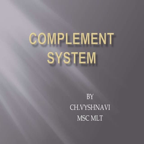 Complement system | PPT