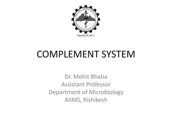 Complement system | PPTX