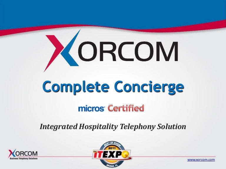 Micros Fidelio Certified Integrated PBX and PMX For Hospitality