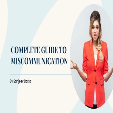 Complete Guide to Miscommunication | PPTX