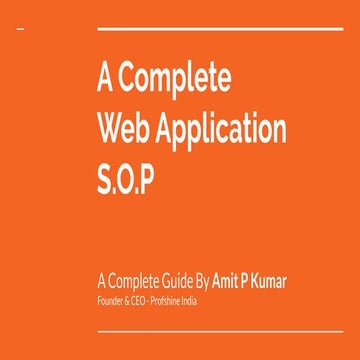 Complete Website Development Guide by AMit P Kumar | PDF