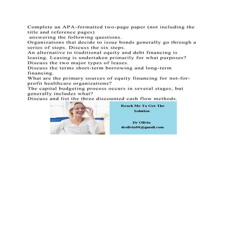 Complete an APA-formatted two-page paper (not including the title an.docx