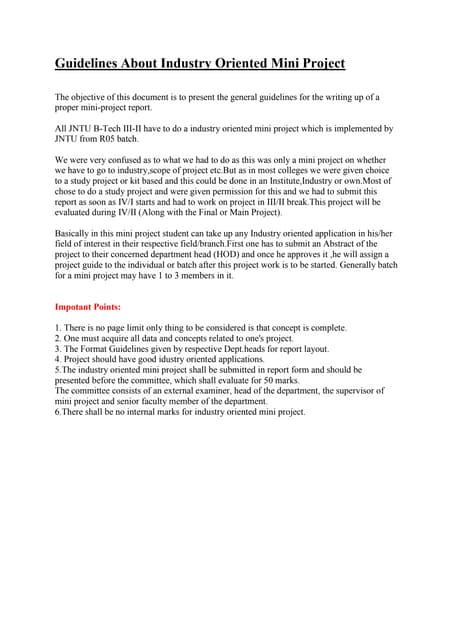 Anna university project guidelines (1) | DOC | Business | Business and Finance