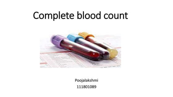 Full Blood Count (FBC) Interpretation.pptx | Blood Disorders | Diseases ...