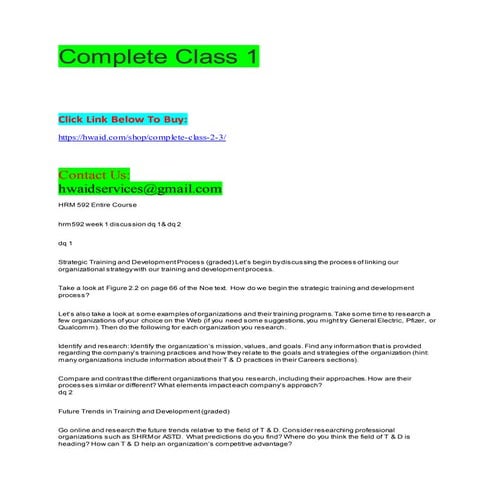 Complete class 1 | PDF