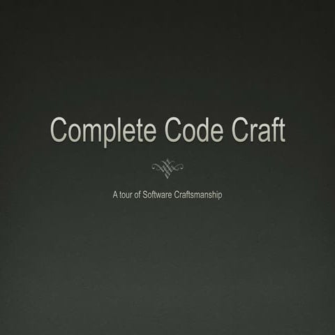 Complete code craft | PPTX