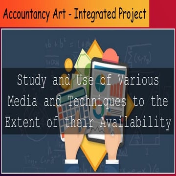 Accountancy Art Integrated Project | PDF