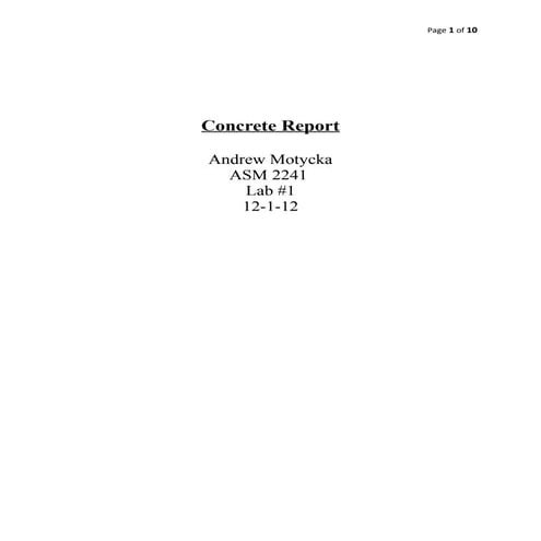 Concrete Report | DOC