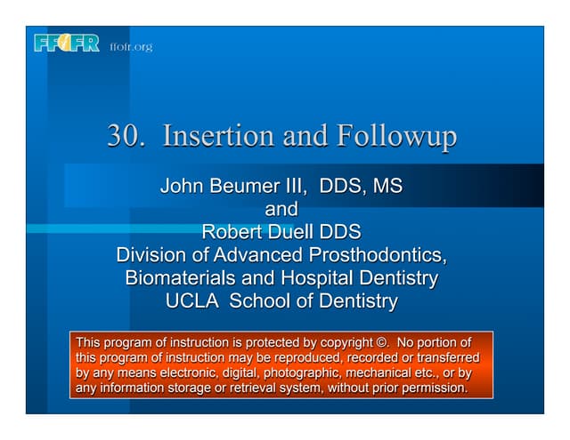 Post insertion instructions in complete denture patients | PPTX