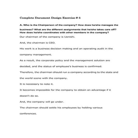 Complete document design exercise #4 | PDF