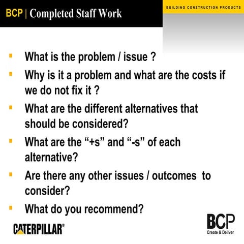 Completed Staff Work Mjh | PPT