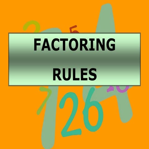 Complete Factoring Rules.ppt