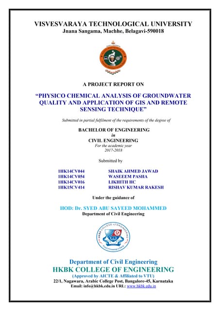 Water resource engineering project list | PDF