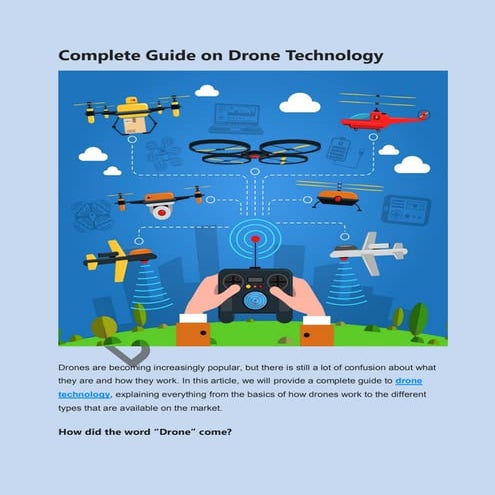 Complete Guide On Drone Technology Pdf