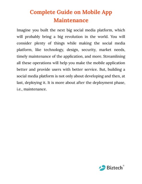 Mobile Maintenance Software.pdf | Computer Software and Applications | Computing