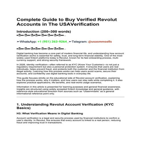 Complete Guide to Buy Verified Revolut Accounts in The USA.docx