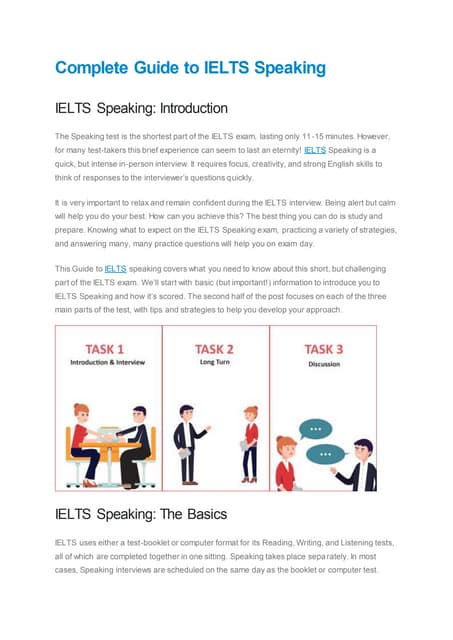 Undeniable Proof That You Need IELTS SPEAKING TIPS | PDF