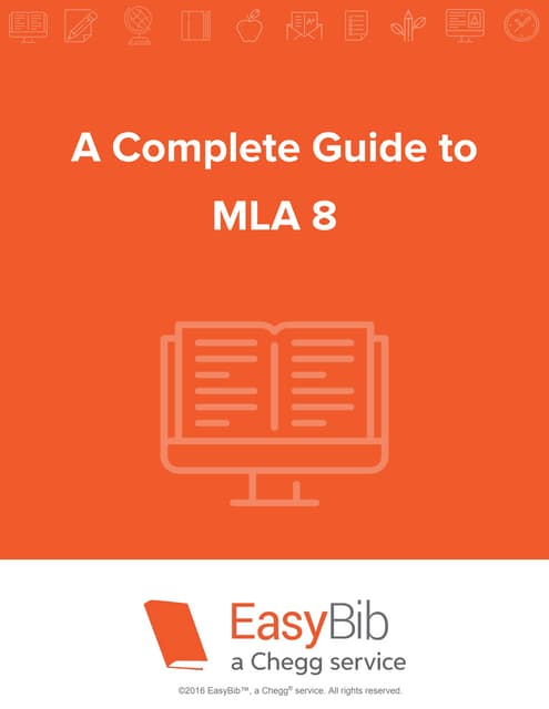 MLA Handbook 8th edition: Overview | PPT