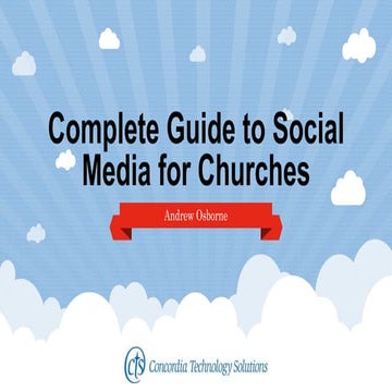 Complete Guide to Social Media for Churches | PPTX