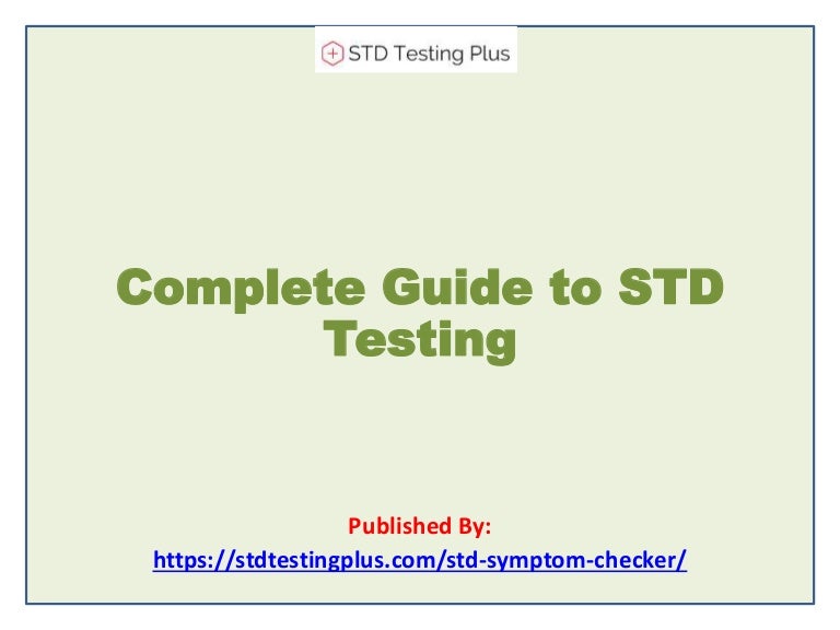 Complete guide to std testing