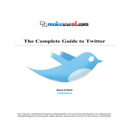 Complete guide to twitter | PDF