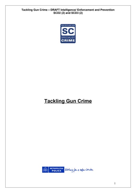 London Imitation Firearms Operation Report | DOC