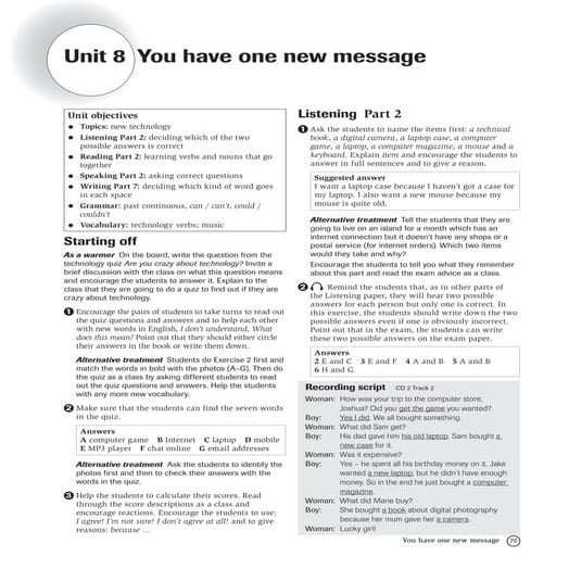 Ielts express unit 2 listening writing | PPTX