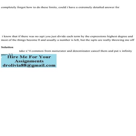 completely forgot how to do these limits, could i have a extremely d.pdf