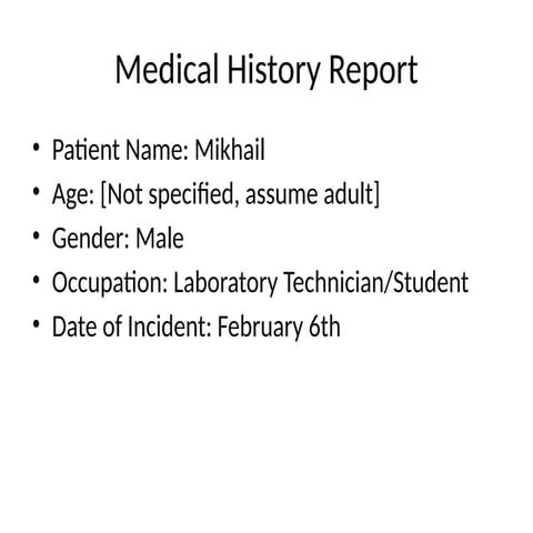 Complete_Medical_History_Report.pptxmmmm | PPT