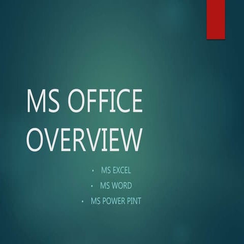 MICROSOFT OFFICE | PPTX