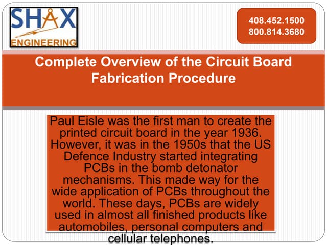 Printed Circuit Board Basics | PPTX
