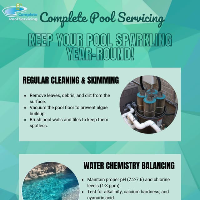 complete pool servicing -Keep Your Pool Sparkling Year-Round! | PDF